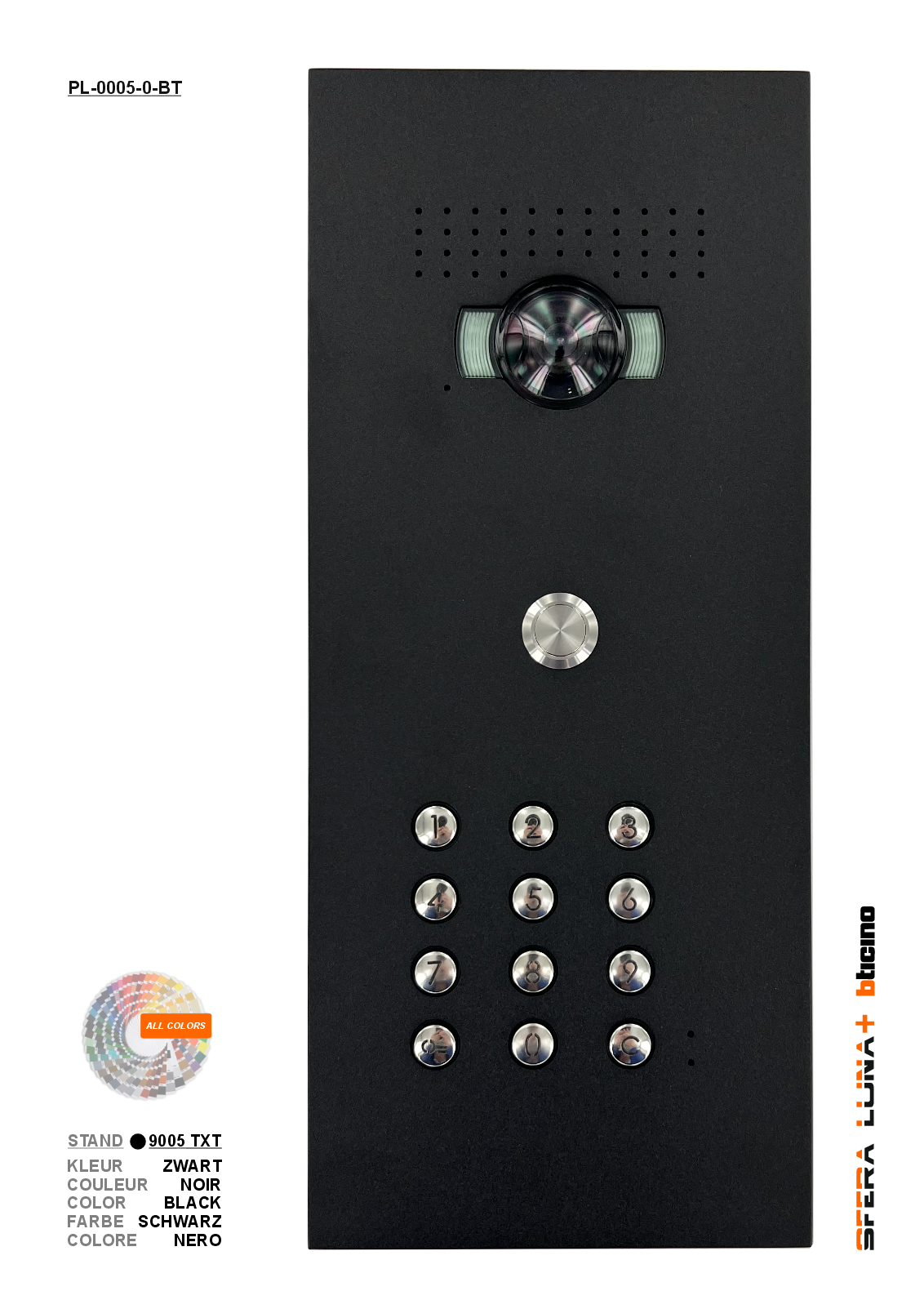 SFERA LUNA+ Keypad Video Parlofonie High-End Bticino | Sfera-Luna ...